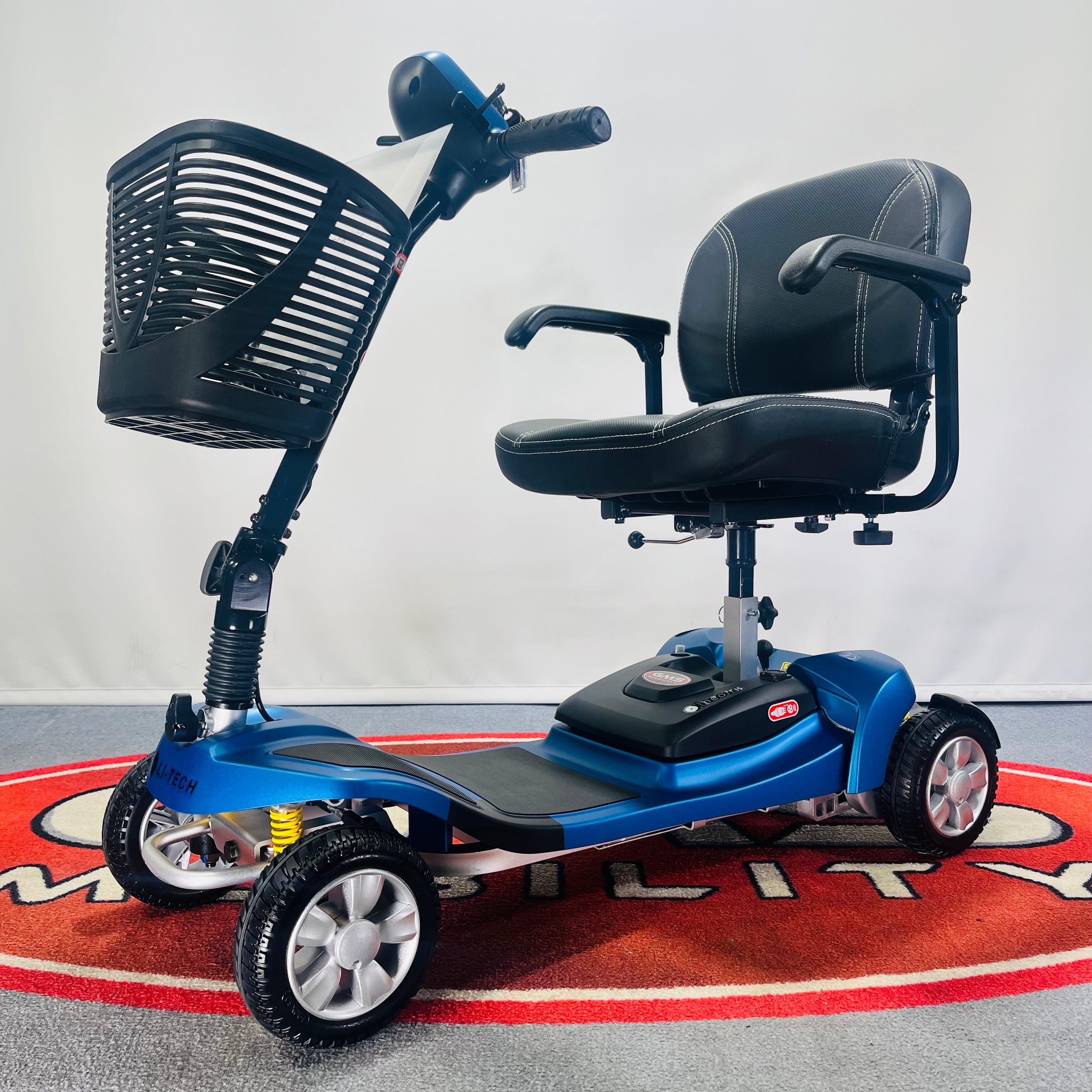 2025 Ex Demo Li-Tech Neon 15 Lightweight Portable Mobility Scooter